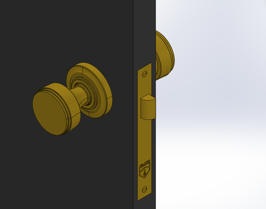 Art Deco Door Knob Set – Baxter Online